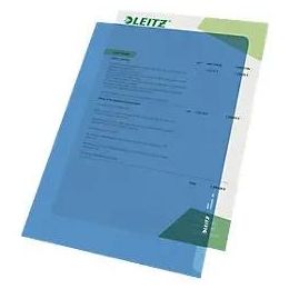 Leitz Standard Sichth&uuml;llen DIN A4 Blau PP (Polypropylen) 130 Mikron 100 St&uuml;ck