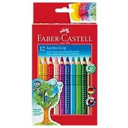 Faber-Castell Jumbo Grip Buntstifte Farbig sortiert 12 Stück