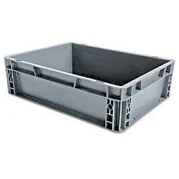 VISO Kunststoff Transportbox 10 L Grau 40 x 30 x 12 cm