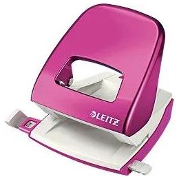 Leitz WOW NeXXt 2 L&ouml;cher Locher Metall 30 Blatt 5008 Rosa