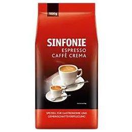 Jacobs Sinfonie Kaffeebohnen Espresso Caffee Crema 1 kg