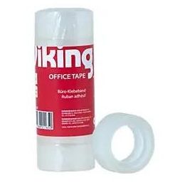 Viking Büro Klebeband Polypropylen 19mm x 10 m Transparent Packung mit 6 Stück