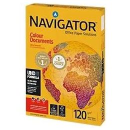 NAVIGATOR Colour Documents DIN A4 Druckerpapier 120 g/m2 Glatt Weiß 250 Blatt