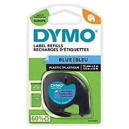 Dymo LT S0721650 / 91205 Authentic LetraTag Schriftband Selbstklebend Blau 12 mm x 4m
