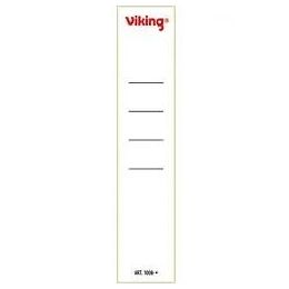 Viking Selbstklebend R&uuml;ckenschilder DIN A4 39 x 191 mm Wei&szlig; 10 St&uuml;ck