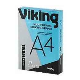 Viking DIN A4 Farbiges Papier Blau 160 g/m2 Glatt 250 Blatt