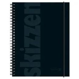 Brunnen Skizzenbuch A5 110 g/m2 Mattschwarz 48 Blatt