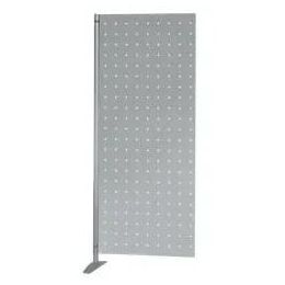 Kerkmann Metropol Lochblech-Wand Stahl 800 (B) x 450 (T) x 1.750 (H) mm Silber 6966