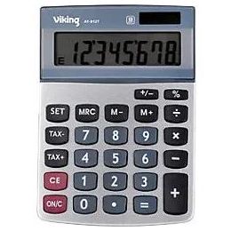 Viking Tischrechner AT-812T 8 -stelliges Display Silber