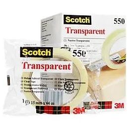 Scotch Klebeband Crystal Clear 550 Transparent 19 mm (B) x 66 m (L) PP (Polypropylen) 8 Rollen