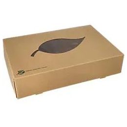 Papstar Pure Catering-Box Pappe Braun 87955 10 Stück