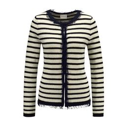 Madeleine Mode MADELEINE Strickjacke Damen Größe L ecru / marine
