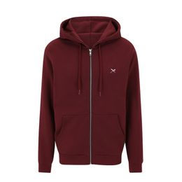 Iriedaily Zip-Up Hoodie male Red size XXL