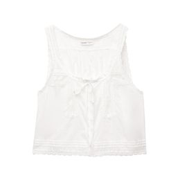 Pull&Bear Pull&Bear Top Damen Gr&ouml;&szlig;e L wei&szlig;