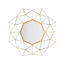 Beliani Dekospiegel GAILLAC in Gold - (W) 80 x (H) 80 x (L) 6 cm | Gr.: onesize