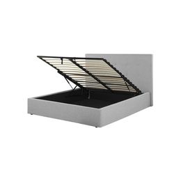 Beliani Bettgestell LORIENT in Grau - (W) 157 x (H) 112 x (L) 216 cm | Gr.: onesize