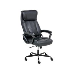 Beliani Chefsessel PROUD in Schwarz - (W) 66 x (H) 115 x (L) 66 cm | Gr.: onesize