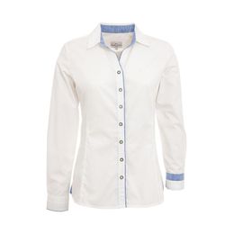 Maddox Bluse D-101 in weiß-hellblau | Gr.: 42