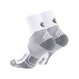 Stark Soul&reg; Stark Soul Quarter Performance Sport Socks 2 Paar in wei&szlig; | Gr.: 35-38