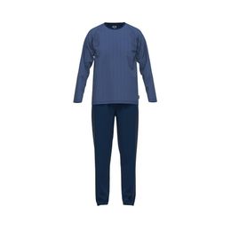 Ceceba Pyjama Traveller in blau-dunkel-Ringel | Gr.: 48