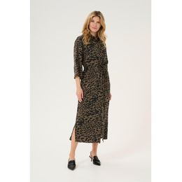 Kaffe Kleid KAforrest Loose fit in Major Brown/Black Leopard | Gr.: 38