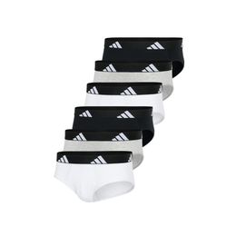 Adidas Slip 6er Pack in Schwarz/Wei&szlig;/Grau | Gr.: M