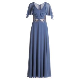 Vera Mont Abendkleid mit Stickerei in Tansanit Blue | Gr.: 46