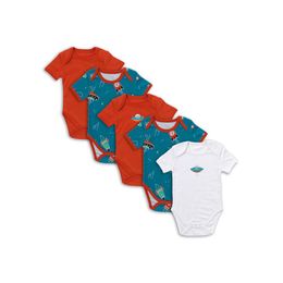 Schlummersack Bio Baby-Bodys kurzarm 5er-Pack in Blau | Gr.: 62