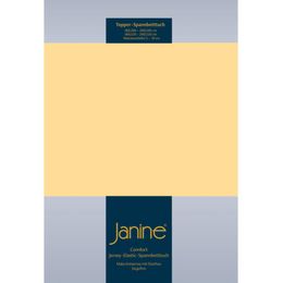 Janine Topper Spannbetttuch Elastic Jersey 5001 in vanille | Gr.: 200 x 200 cm
