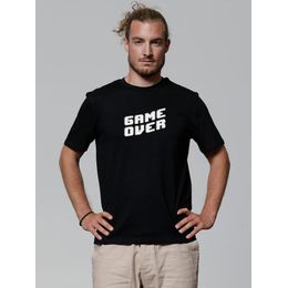 wat? Apparel T-Shirt Game Over in Schwarz | Gr.: 56