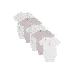 Schlummersack Bio Baby-Bodys kurzarm 5er-Pack in Beige | Gr.: 68