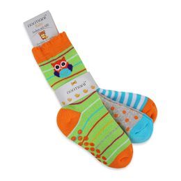 Normani 3 Paar Kindersocken mit ABS-Druck in Eule | Gr.: 74/80