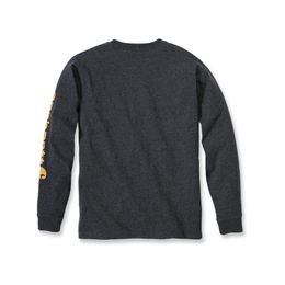 Carhartt Long Sleeve in dunkelgrau/orange | Gr.: XXL