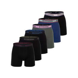 Scotch & Soda Scotch & Soda Boxershort 6er Pack in Schwarz/Schwarz/Gr&uuml;n | Gr.: XL