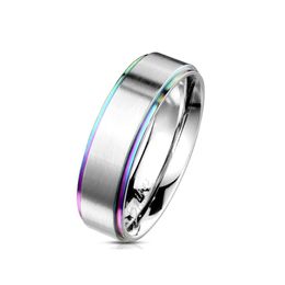 BUNGSA Ring in Silber, Regenbogen | Gr.: 60