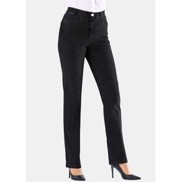 GOLDNER Kurzgr&ouml;&szlig;e: Denimhose mit Stretchkomfort in schwarz | Gr.: 26