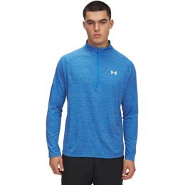 Under Armour Longsleeve "Tech Textured 1/2 Zip" in Blau | Gr.: XXL
