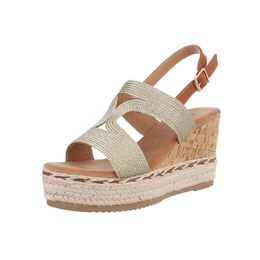 Ital-Design Sandale & Sandalette in Gold | Gr.: 37
