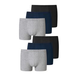 Schiesser Retro Boxer 95/5 Organic Cotton in schwarz-navy-grau | Gr.: XL