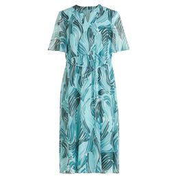 BETTY & CO BETTY & CO Chiffonkleid mit Fl&uuml;gel&auml;rmeln in Petrol/Mint | Gr.: 36