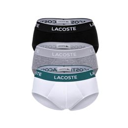 Lacoste Slip 3er Pack in Schwarz/Grau/Wei&szlig; | Gr.: M