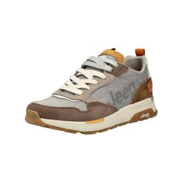 Sneaker JEEP "JEEP Sneaker Textil", Herren, Gr. 42, gr&uuml;n (sage), Textil, Schuhe Sneaker