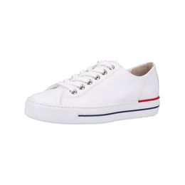 Sneaker Paul Green "Paul Green Sneaker Glattleder", Damen, Gr. 37,5, wei&szlig;, Glattleder, Schuhe Sneaker