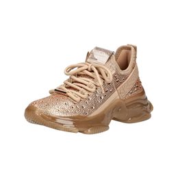 Sneaker Steve Madden "Steve Madden Sneaker Synthetik/Textil", Damen, Gr. 37, rosa (rosegold), Synthetik, Textil, Schuhe Sneaker