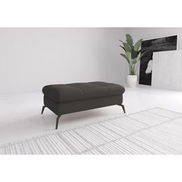 Sit & More Polsterhocker SIT & MORE "Amica", grau (anthrazit), B:102cm H:47cm T:69cm, Hocker, Polsterhocker, mit Stauraum
