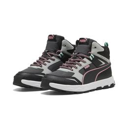 Sneaker Puma "Evolve Trail Sneakers Jugendliche", Damen, Gr. 36, dusky gray pinkscape schwarz pink, Obermaterial: Synthetik, Textil; Futter: Textil; Innensohle: Textil; Laufsohle: Gummi, Schuhe Sneaker
