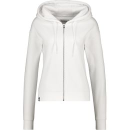 alife and kickin Sweatjacke ALIFE & KICKIN "Damen RanaAK A", Damen, Gr. XL, weiß (brilliant weiß), 80% Baumwolle 20% Polyester, Sweatjacken, Hoodie mit Reißverschluss und Kapuze, Kapuzensweatjacke