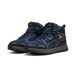 Sneaker Puma "Evolve Trail Sneakers Jugendliche", Damen, Gr. 35,5, schwarz (persian blau cool schwarz gray schwarz), Obermaterial: Synthetik, Textil; Futter: Textil; Innensohle: Textil; Laufsohle: Gummi, Schuhe Sneaker