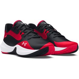Under Armour Herren Laufschuh "UA Lockdown 7 Low", Gr. 45rot, schwarz, weiß, Leder, Synthetik, Textil, Schuhe