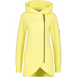 alife and kickin Kapuzensweatjacke ALIFE & KICKIN "Damen BibianeAK A", Damen, Gr. S, gelb (lemonade), 50% Baumwolle, 50% Polyester, Sweatjacken